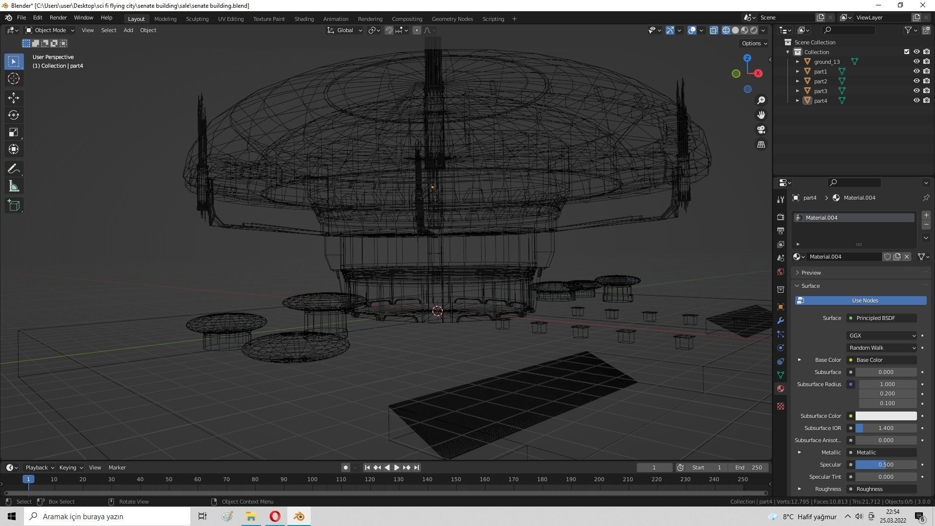 3D model Galactic Senate Building - Star Wars VR / AR / low-poly | CGTrader