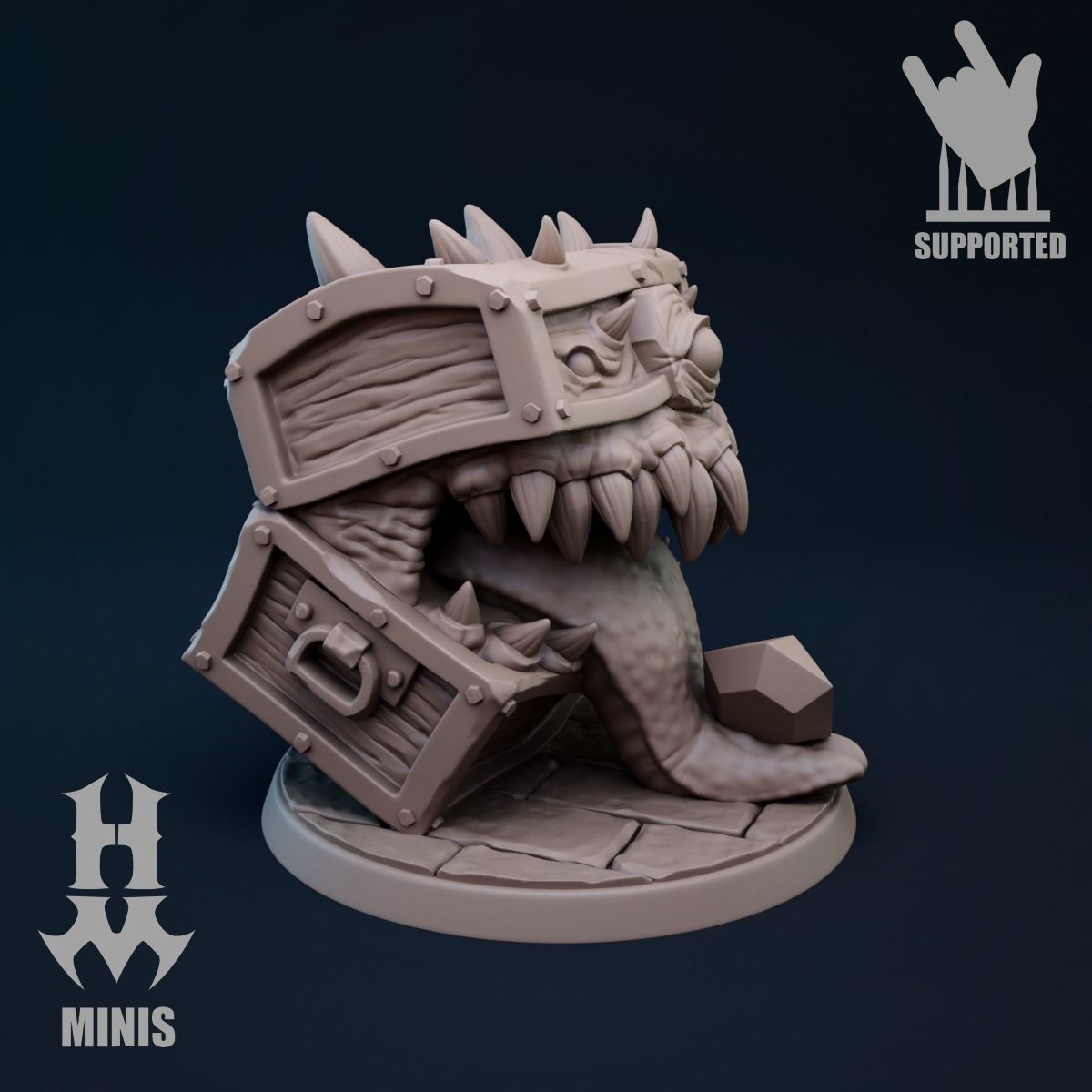 mimic chest box 3D model 3D printable | CGTrader