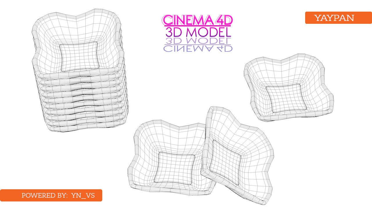 Uzbek milliy paxta gulli salatnitsa 3D model | CGTrader