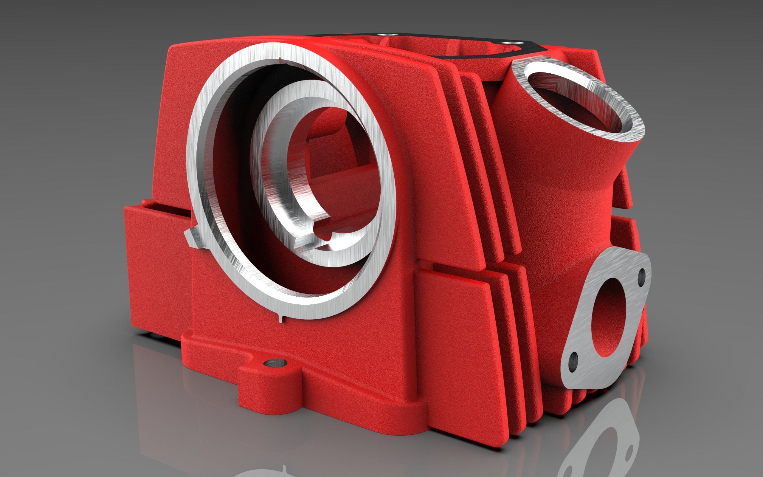 Cylinder Head 3D model rigged | CGTrader