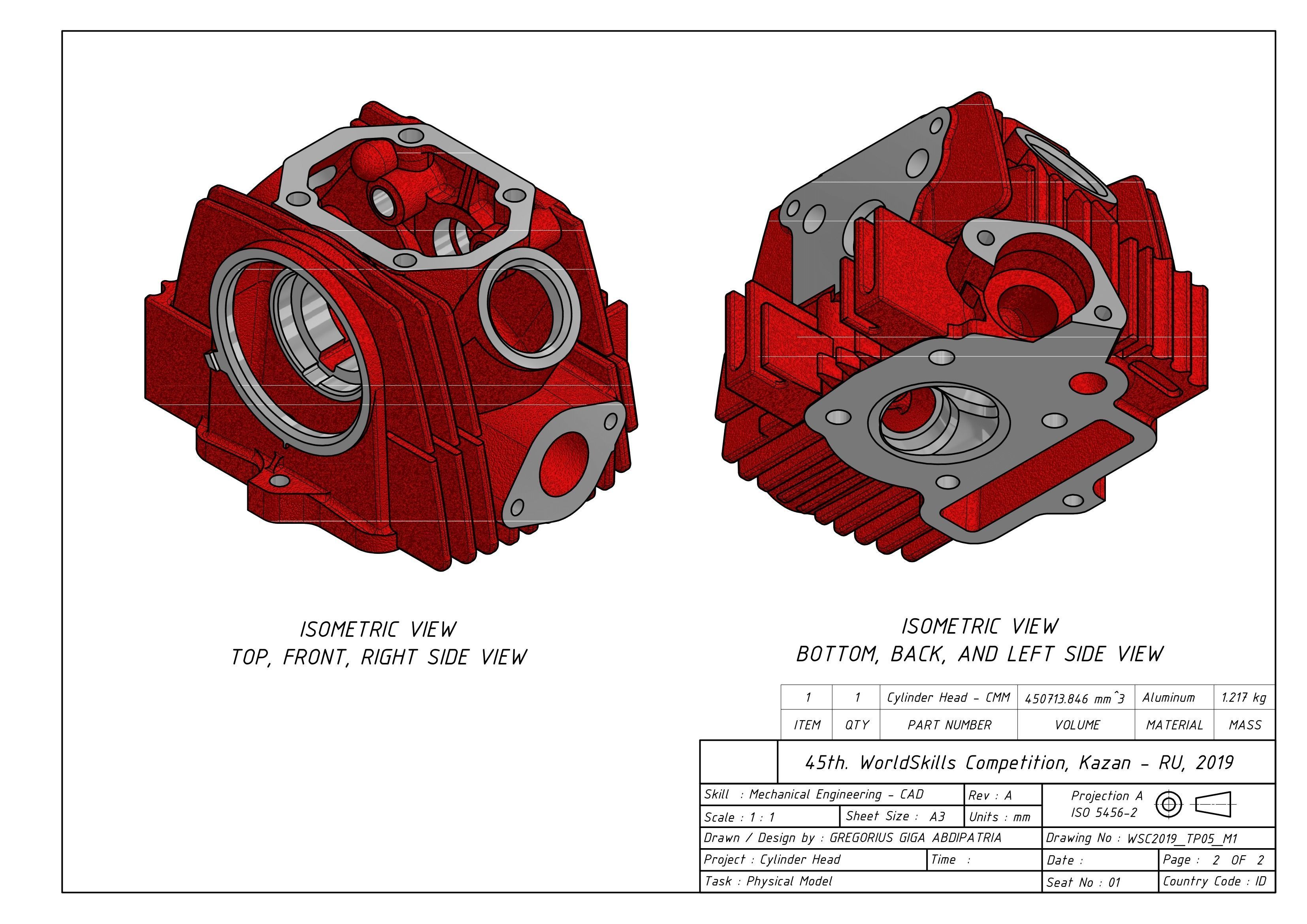 Cylinder Head 3D model rigged | CGTrader