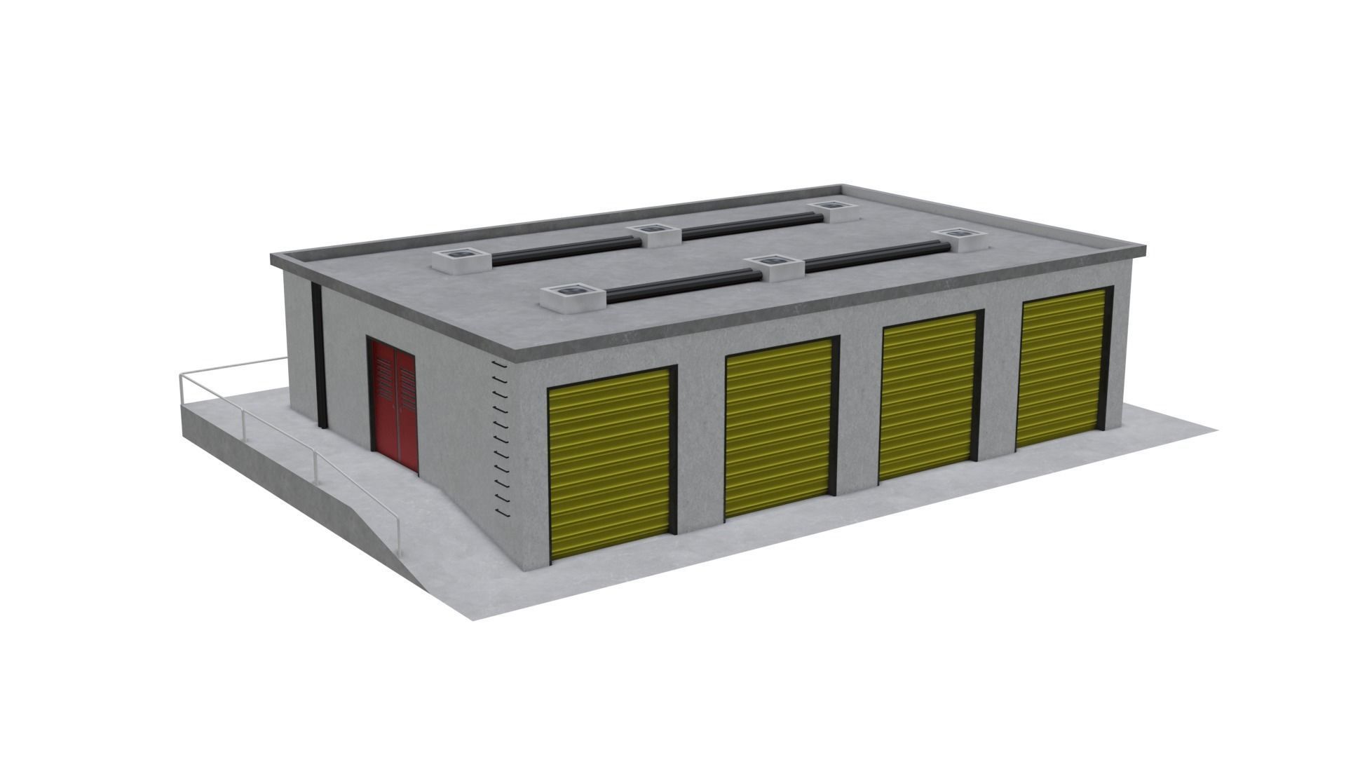 3D model Industrial warehouse - storage VR / AR / low-poly | CGTrader