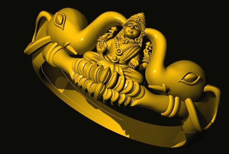 lakshmi devi 3D model 3D printable | CGTrader