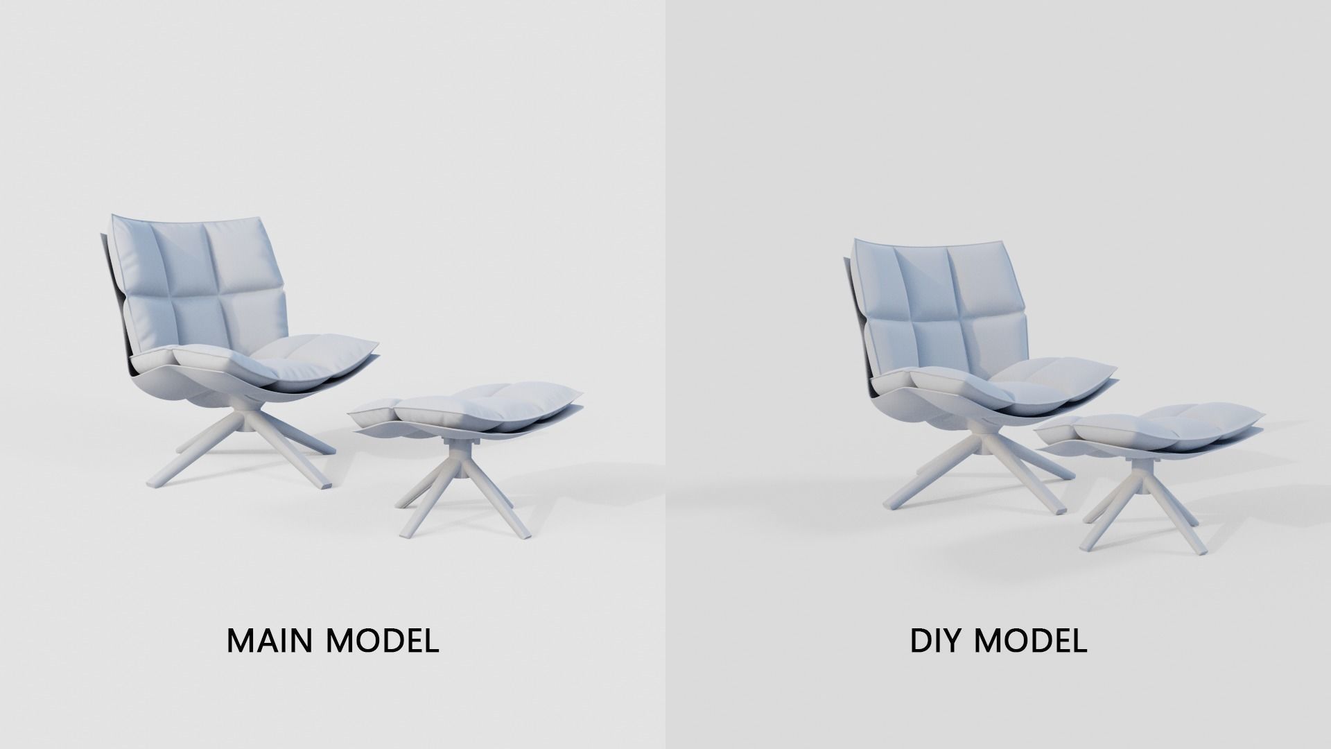 Husk Armchair and DIY 3D model | CGTrader