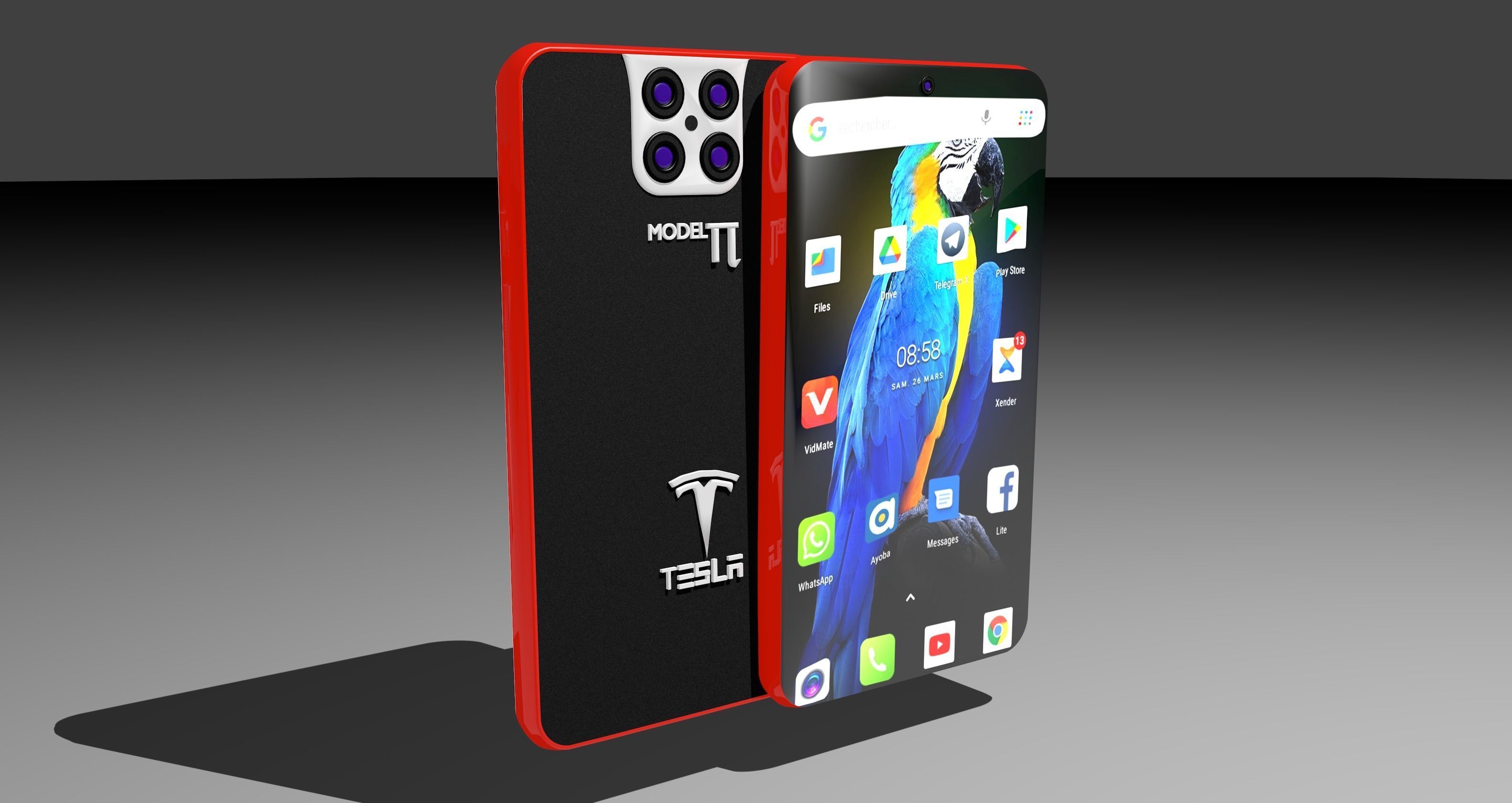 telephone tesla free VR / AR / low-poly 3D model animated | CGTrader