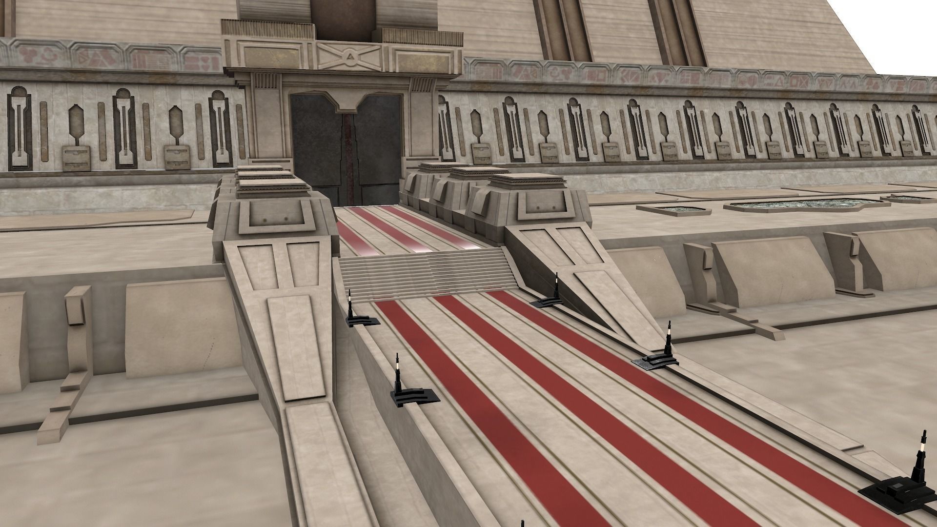 3D model Imperial Palace - Jedi Temple - Star Wars VR / AR / low-poly ...