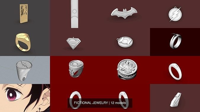 FICTIONAL JEWELRY 3D Model Collection | CGTrader