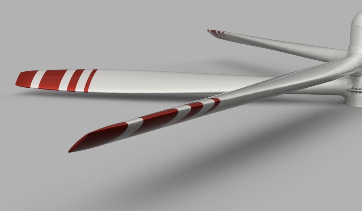 mechanical Fan 3 UAV drone propeller 3D model | CGTrader