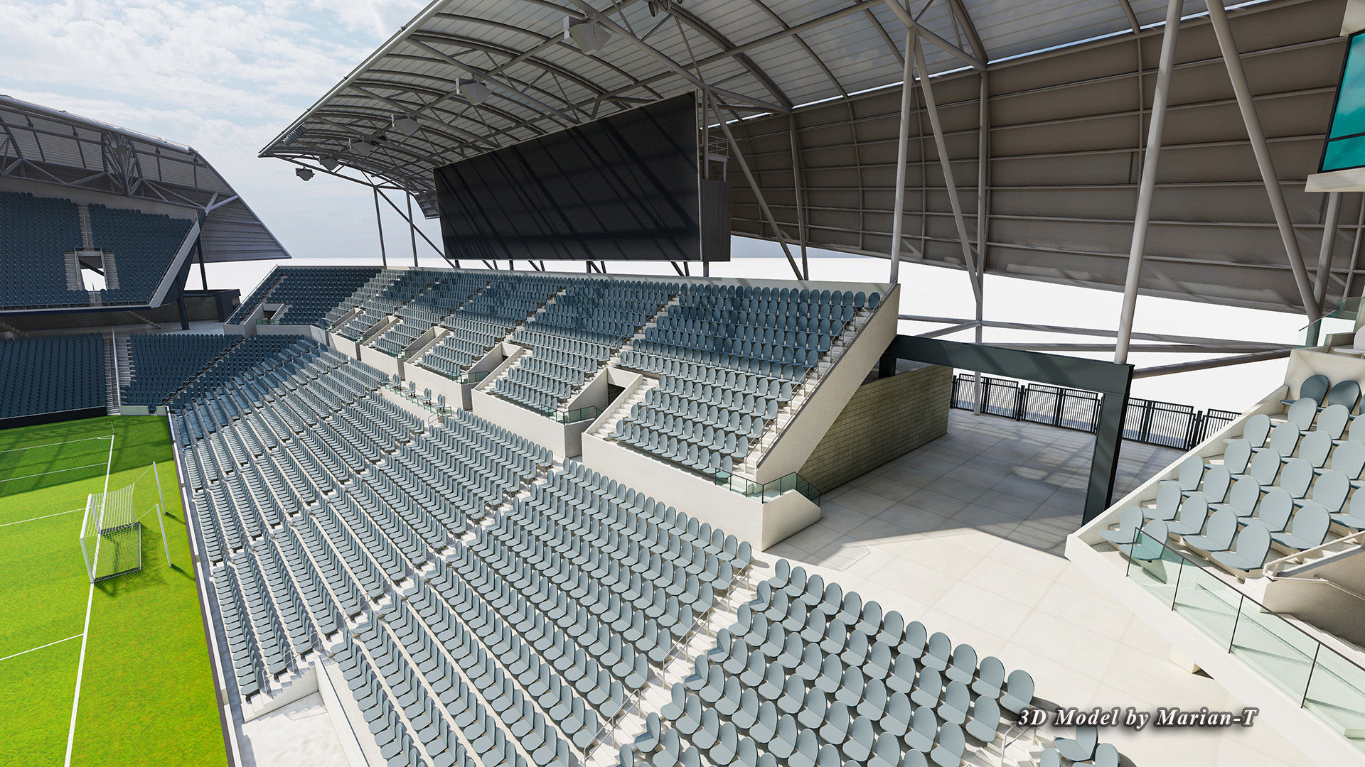 3D model BMO Stadium Los Angeles-USA VR / AR / low-poly | CGTrader