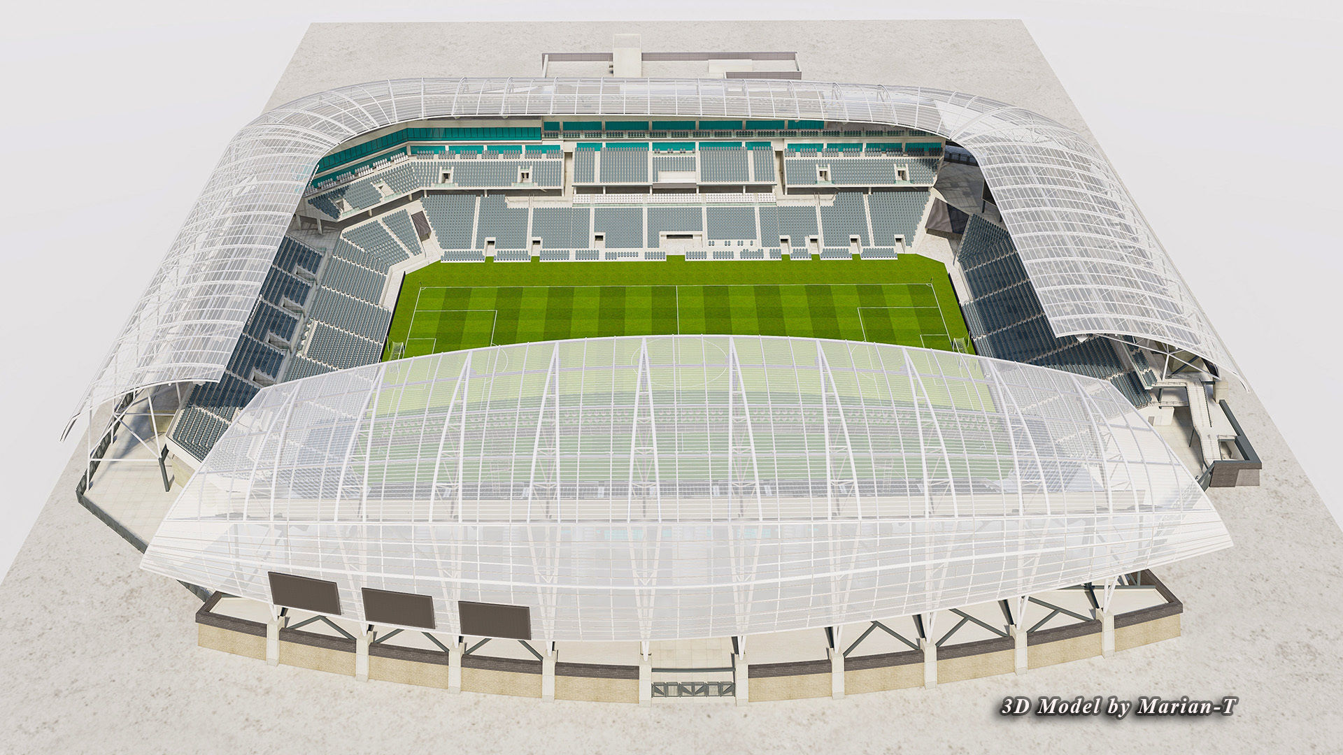 3D model BMO Stadium Los Angeles-USA VR / AR / low-poly | CGTrader