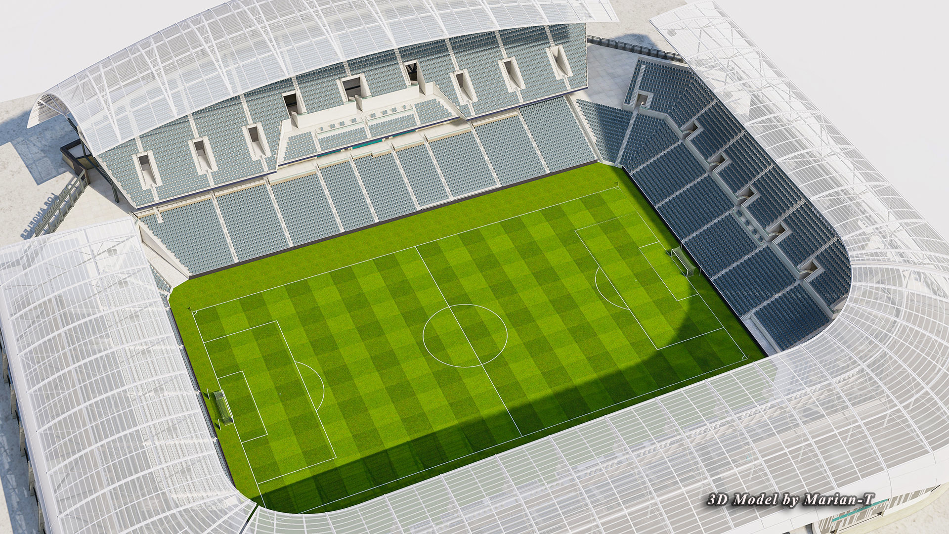 3D model BMO Stadium Los Angeles-USA VR / AR / low-poly | CGTrader