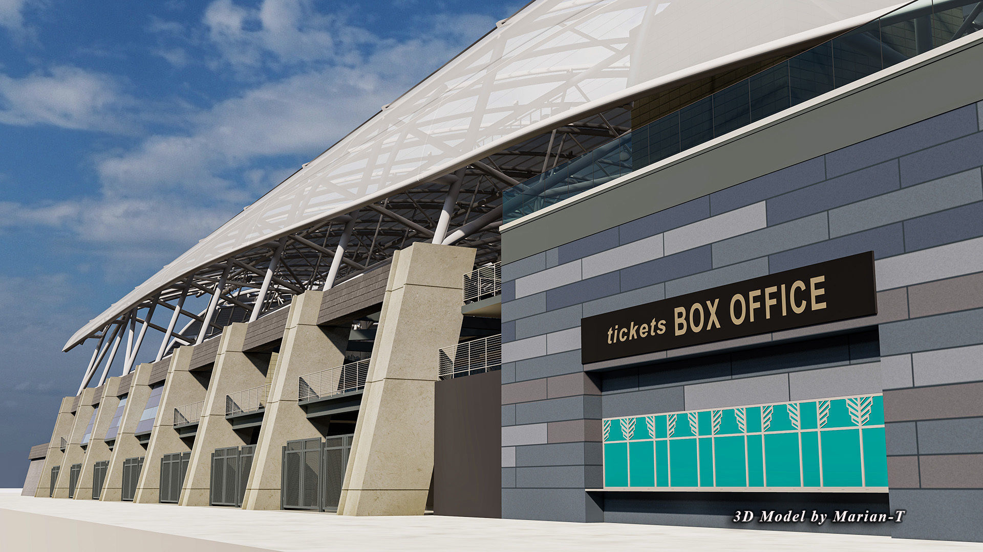 3D model BMO Stadium Los Angeles-USA VR / AR / low-poly | CGTrader