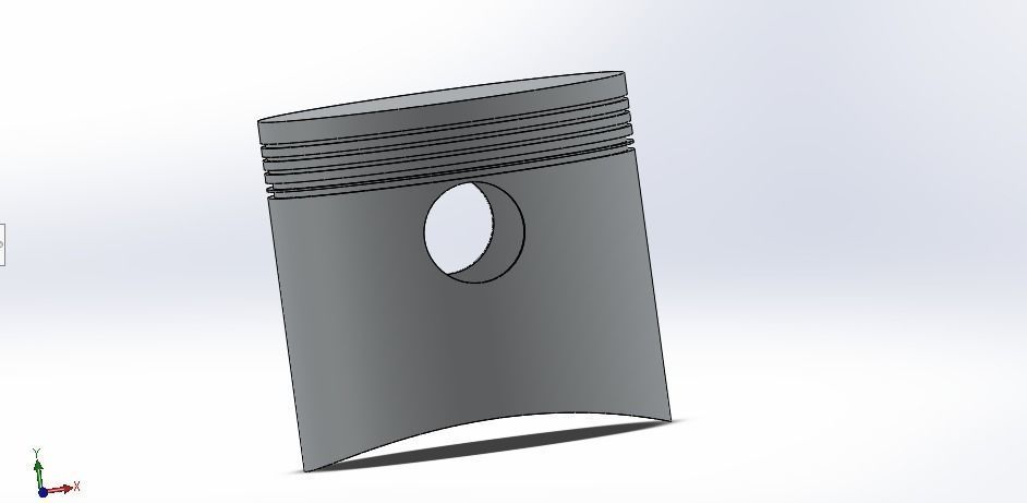 PISTON HEAD SOLIDWORKS 3D MODELING 3D model | CGTrader