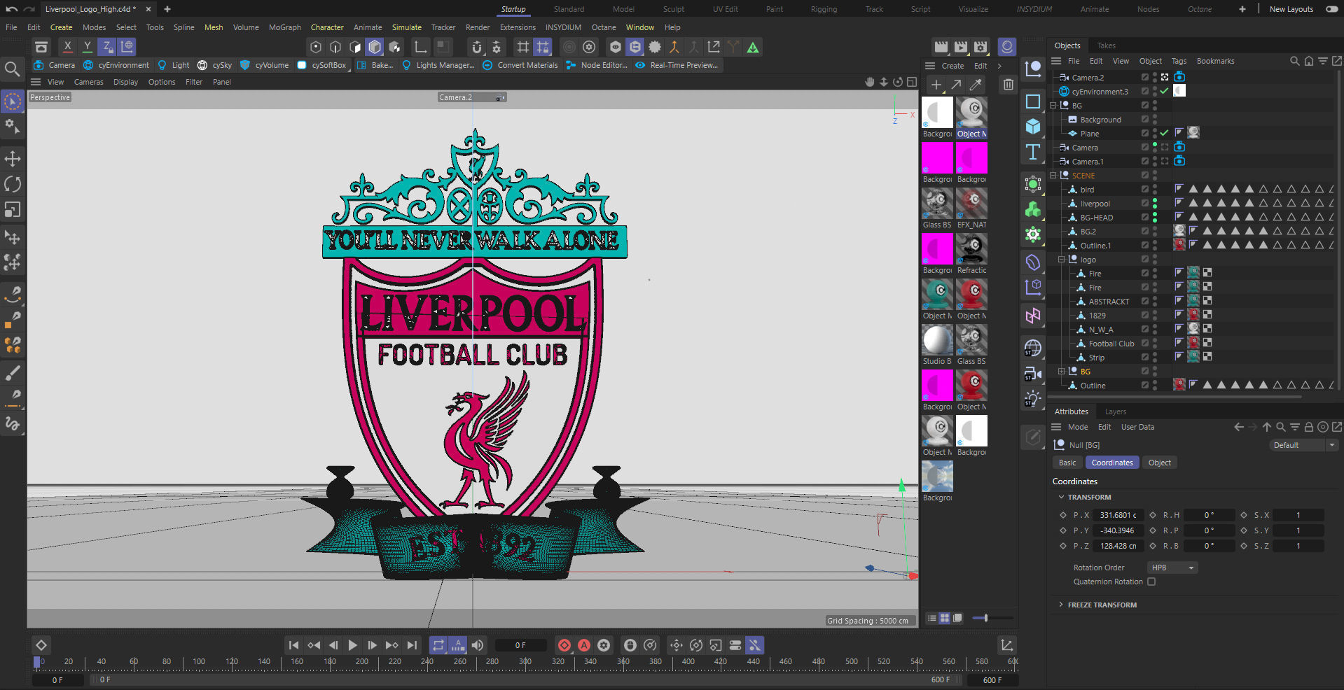 Liverpool Logo 3D model | CGTrader