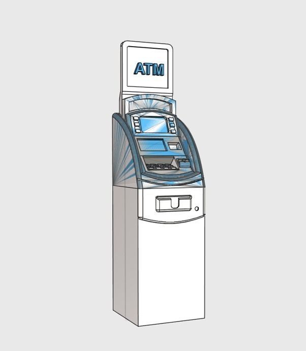 ATM Cash Machine 3D model 3D printable | CGTrader