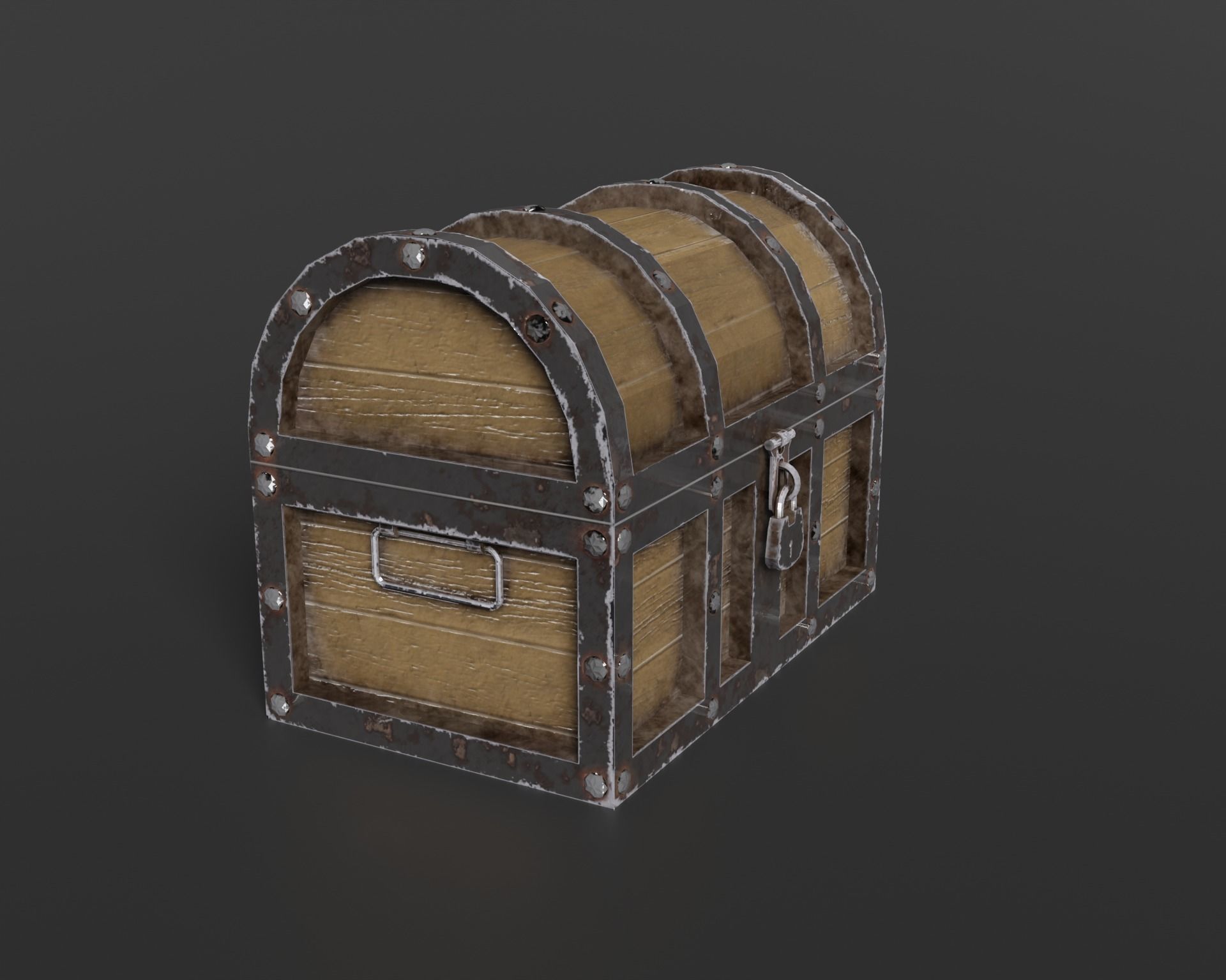 Treasure Chest Low Poly PBR free VR / AR / low-poly 3D model | CGTrader
