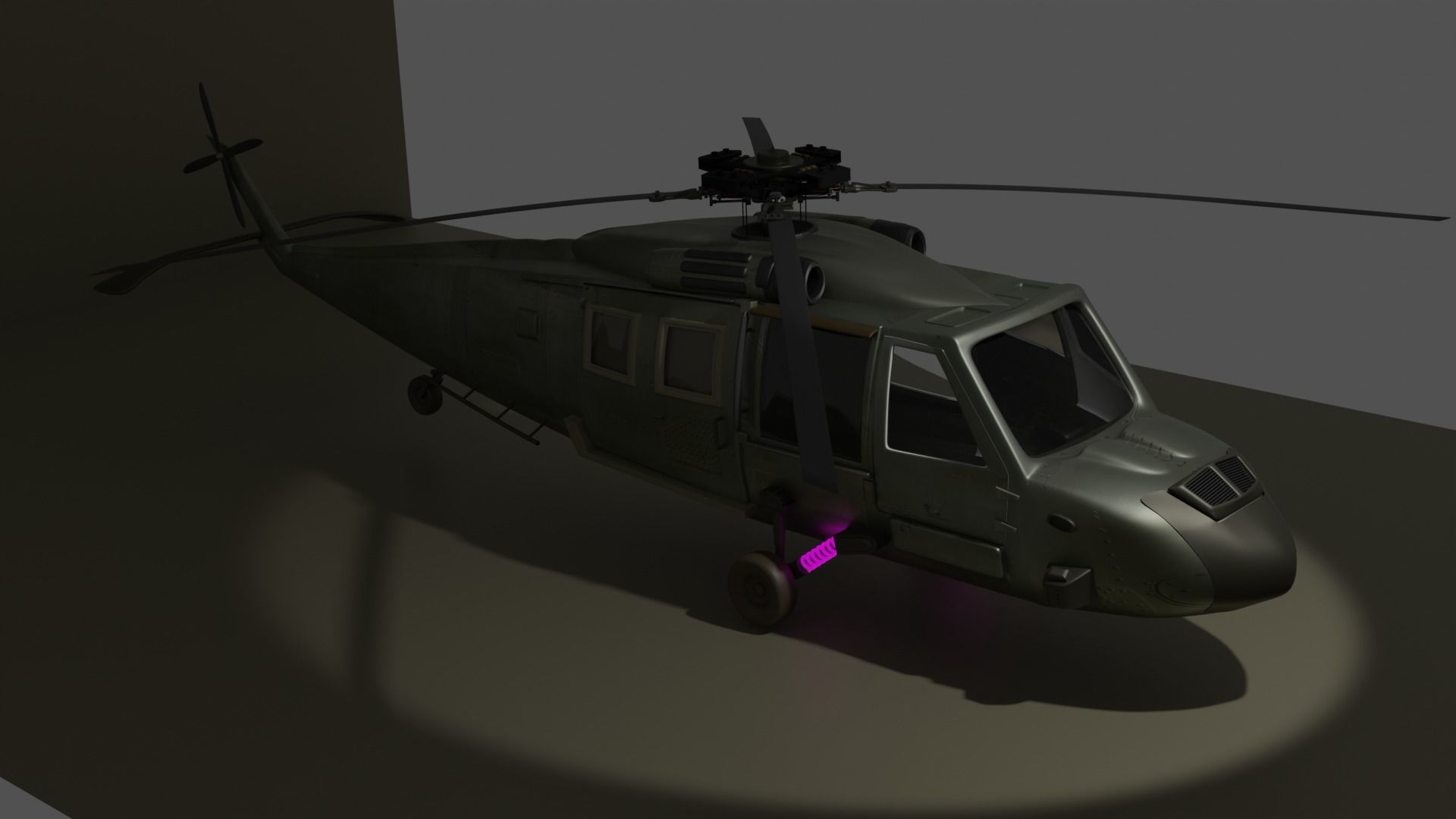 Helicopter blackhawk free 3D model | CGTrader