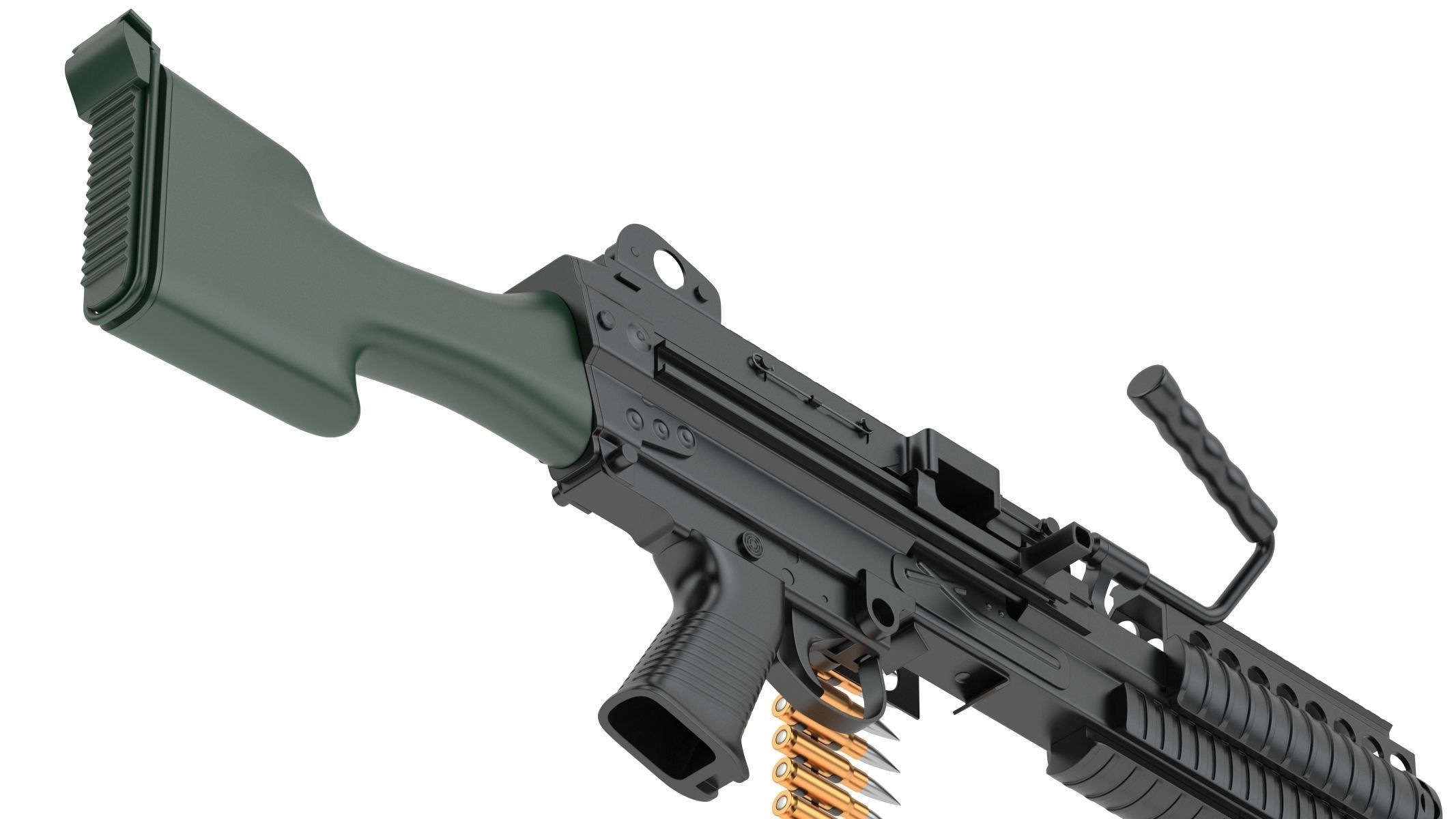 Mk 48 Machine Gun 3D model | CGTrader