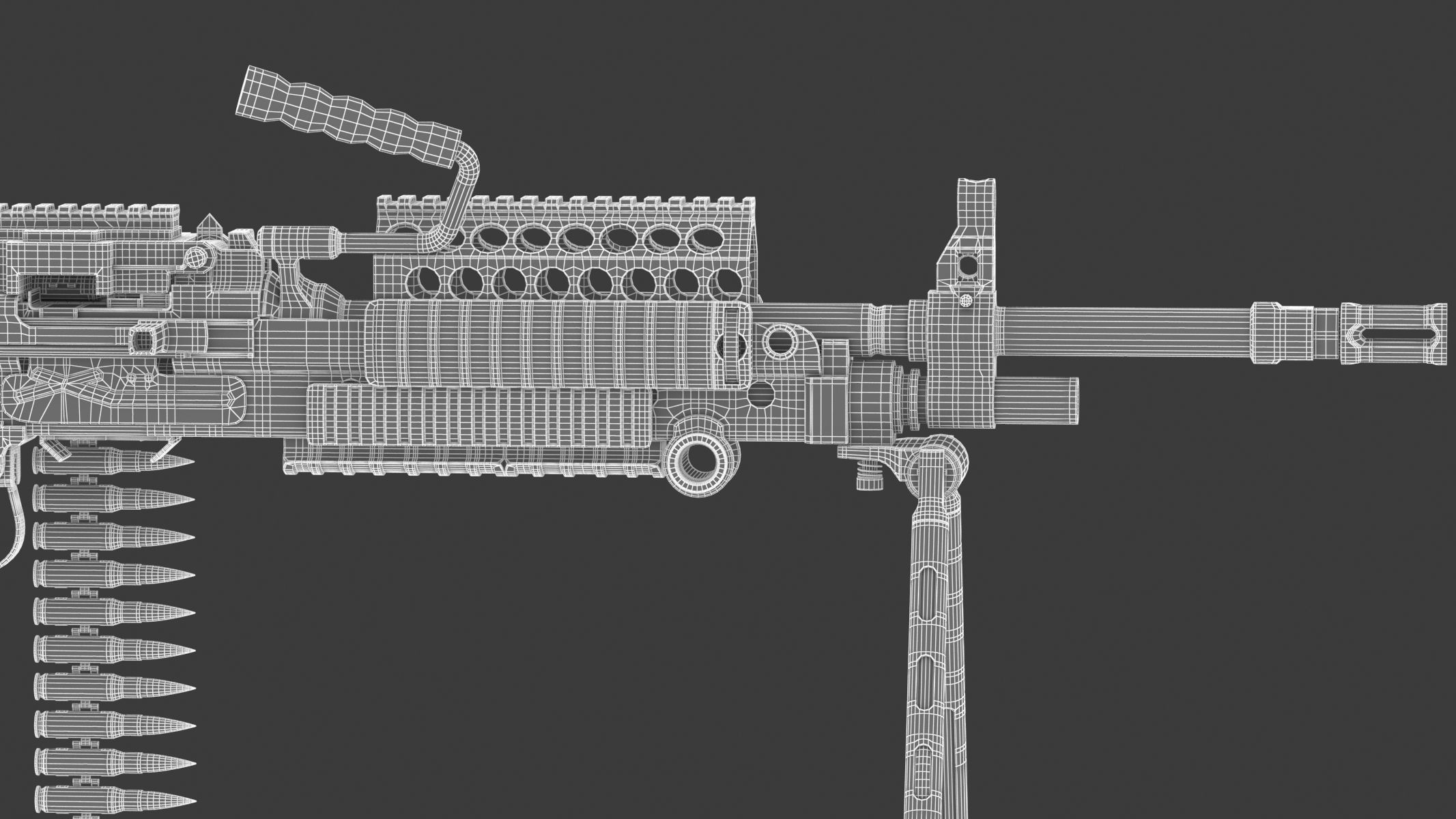 Mk 48 Machine Gun 3D model | CGTrader