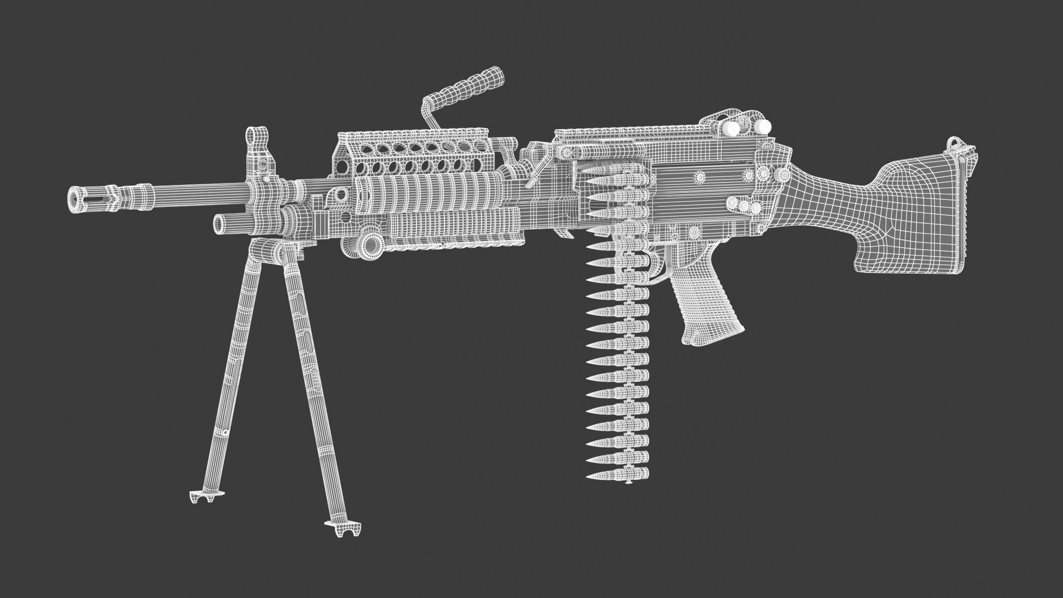 Mk 48 Machine Gun 3D model | CGTrader