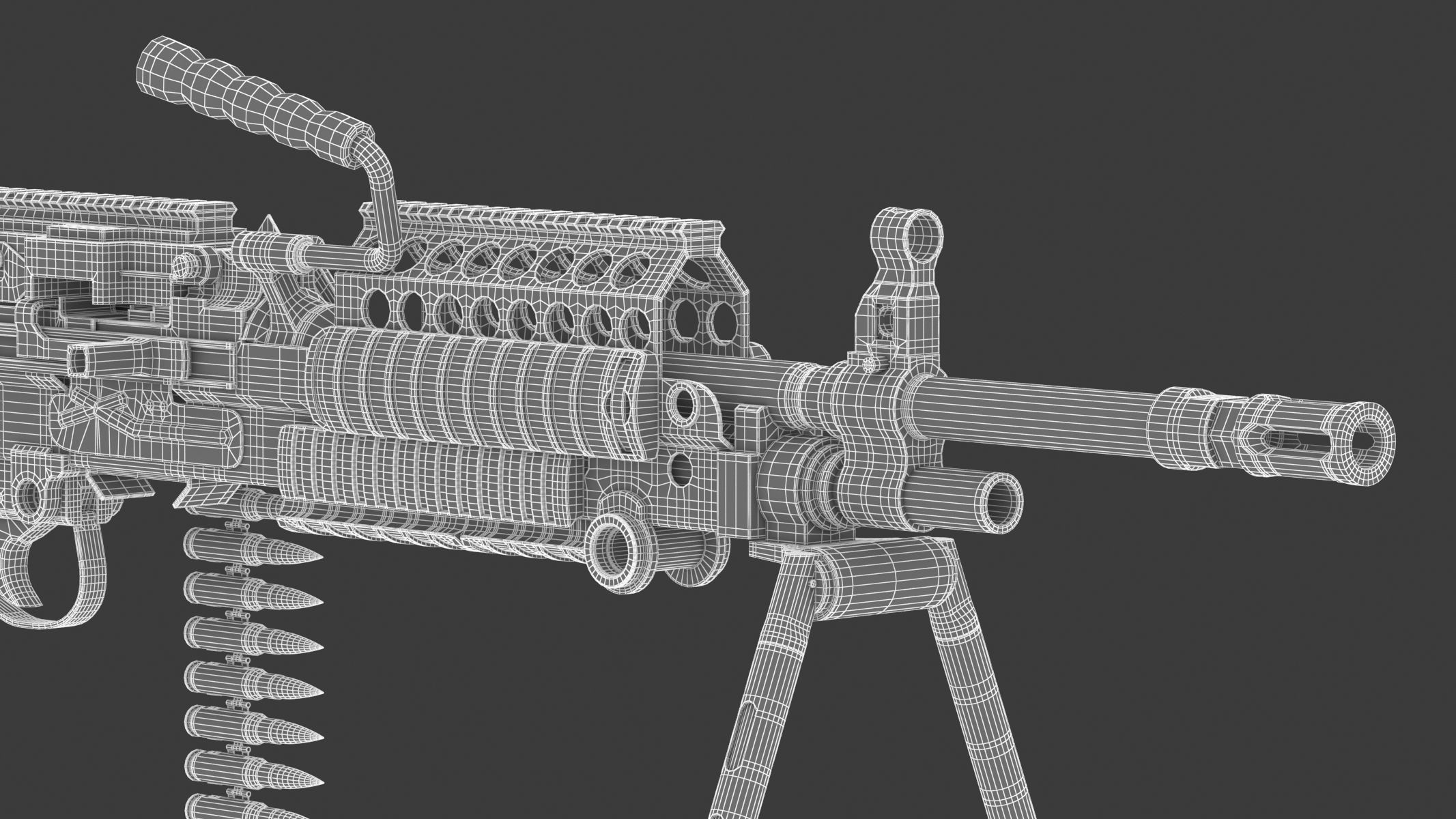 Mk 48 Machine Gun 3D model | CGTrader