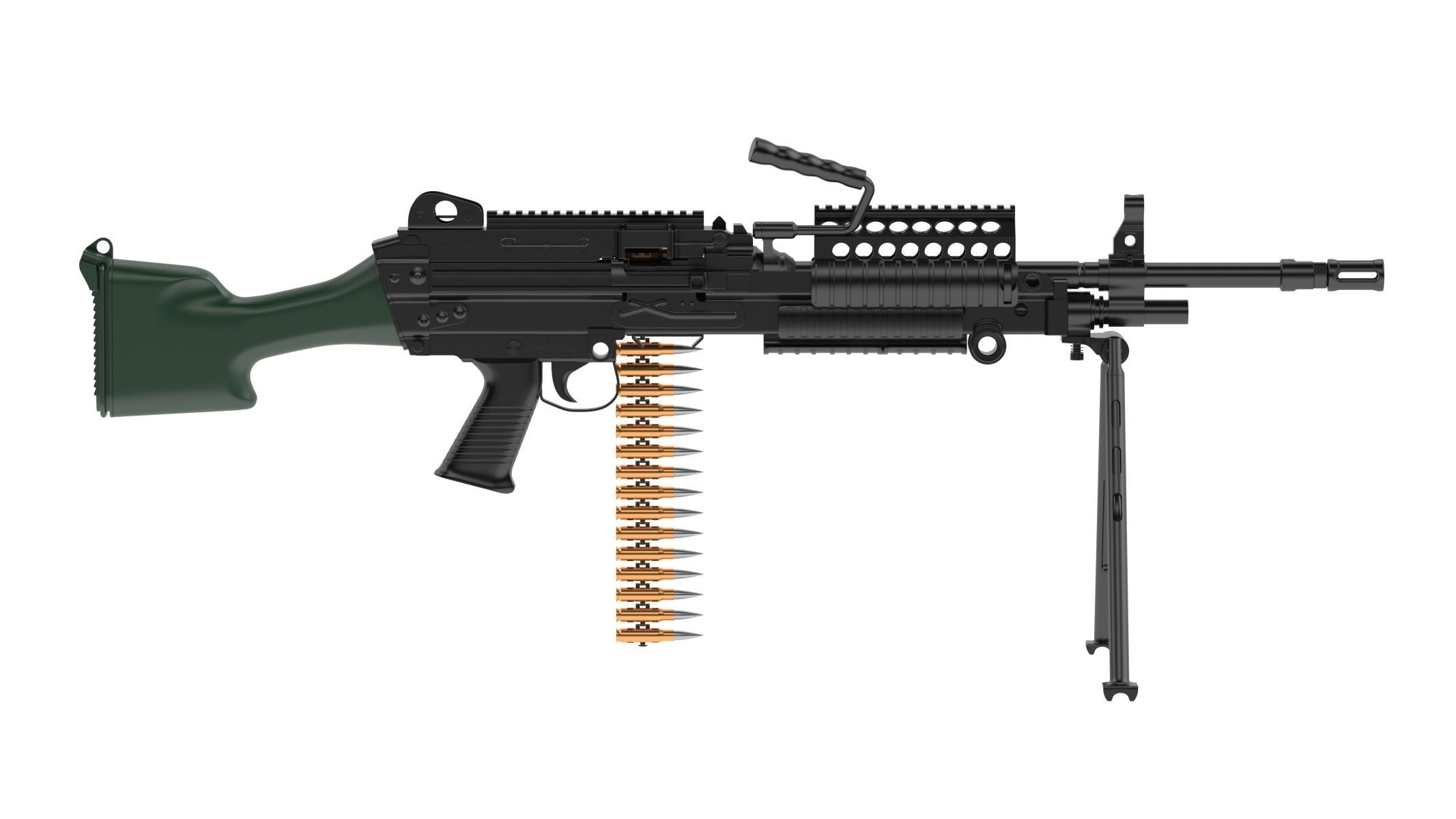 Mk 48 Machine Gun 3D model | CGTrader