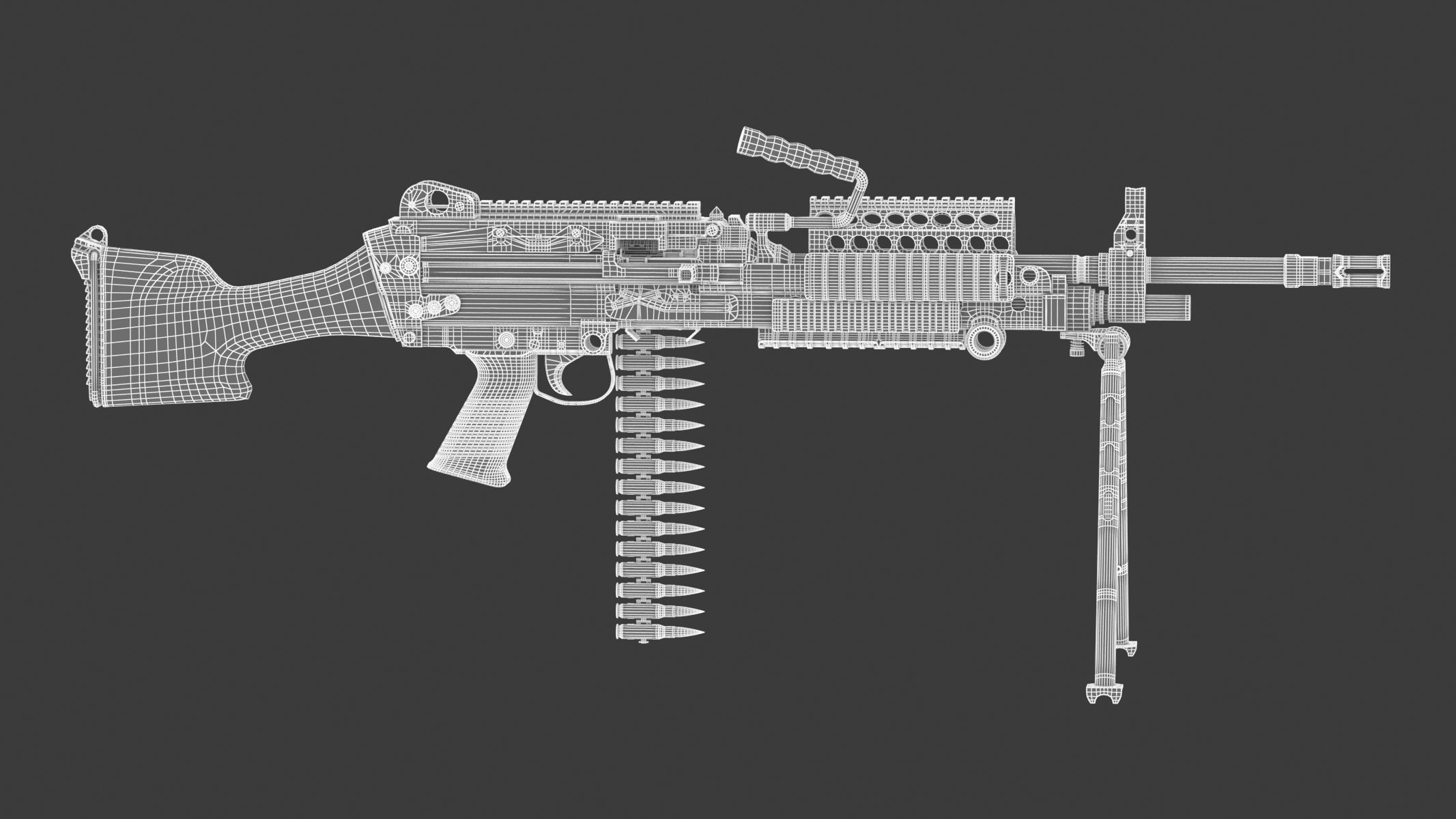 Mk 48 Machine Gun 3D model | CGTrader