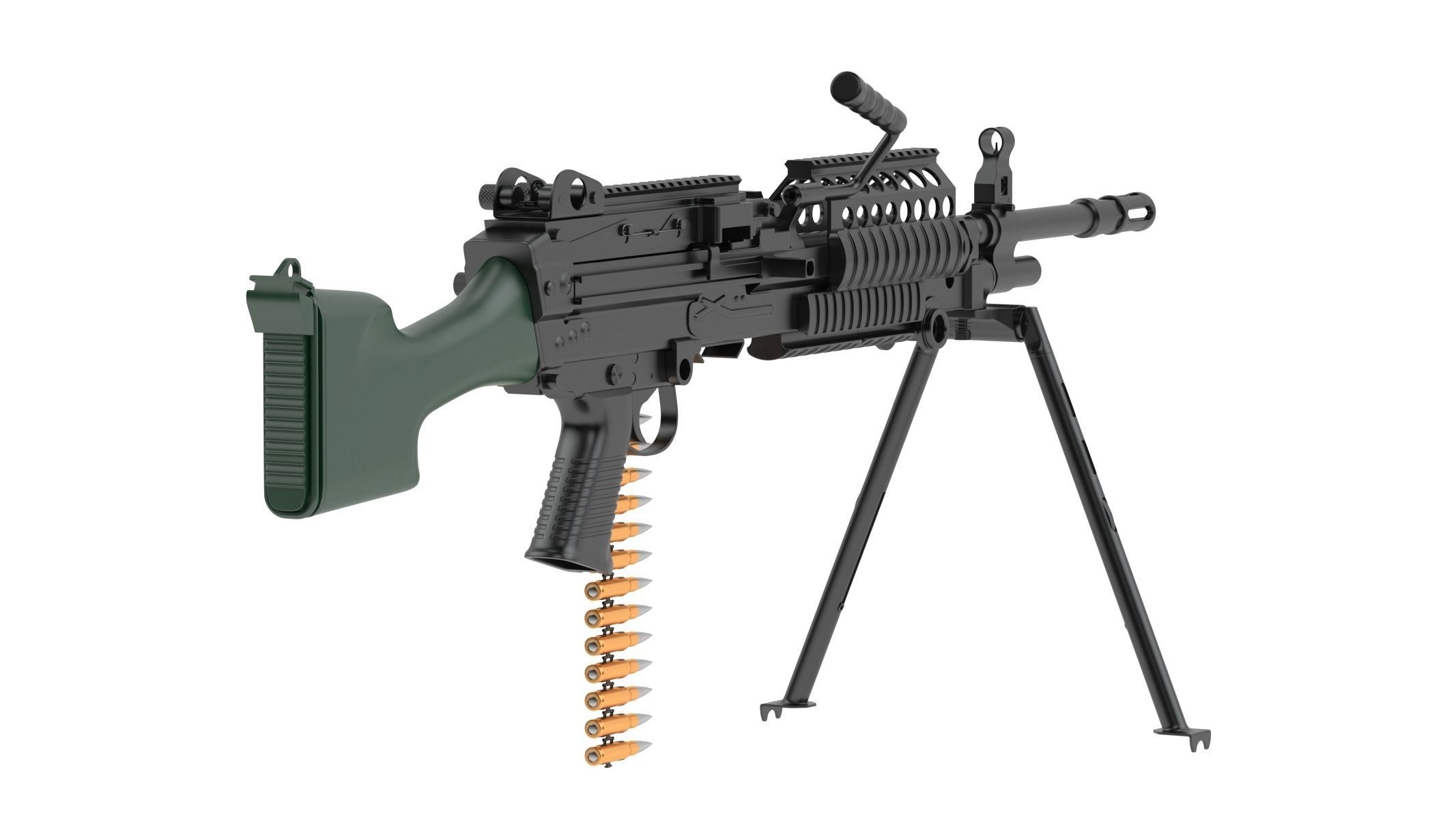 Mk 48 Machine Gun 3D model | CGTrader