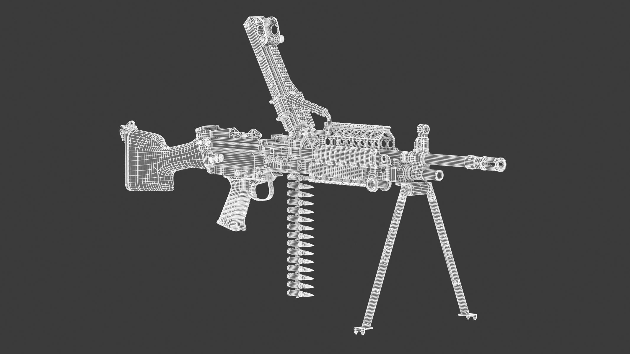 Mk 48 Machine Gun 3D model | CGTrader