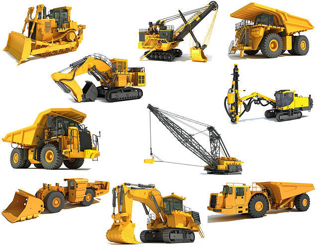 Mining Machinery Equipment Pack 3D Model Collection | CGTrader