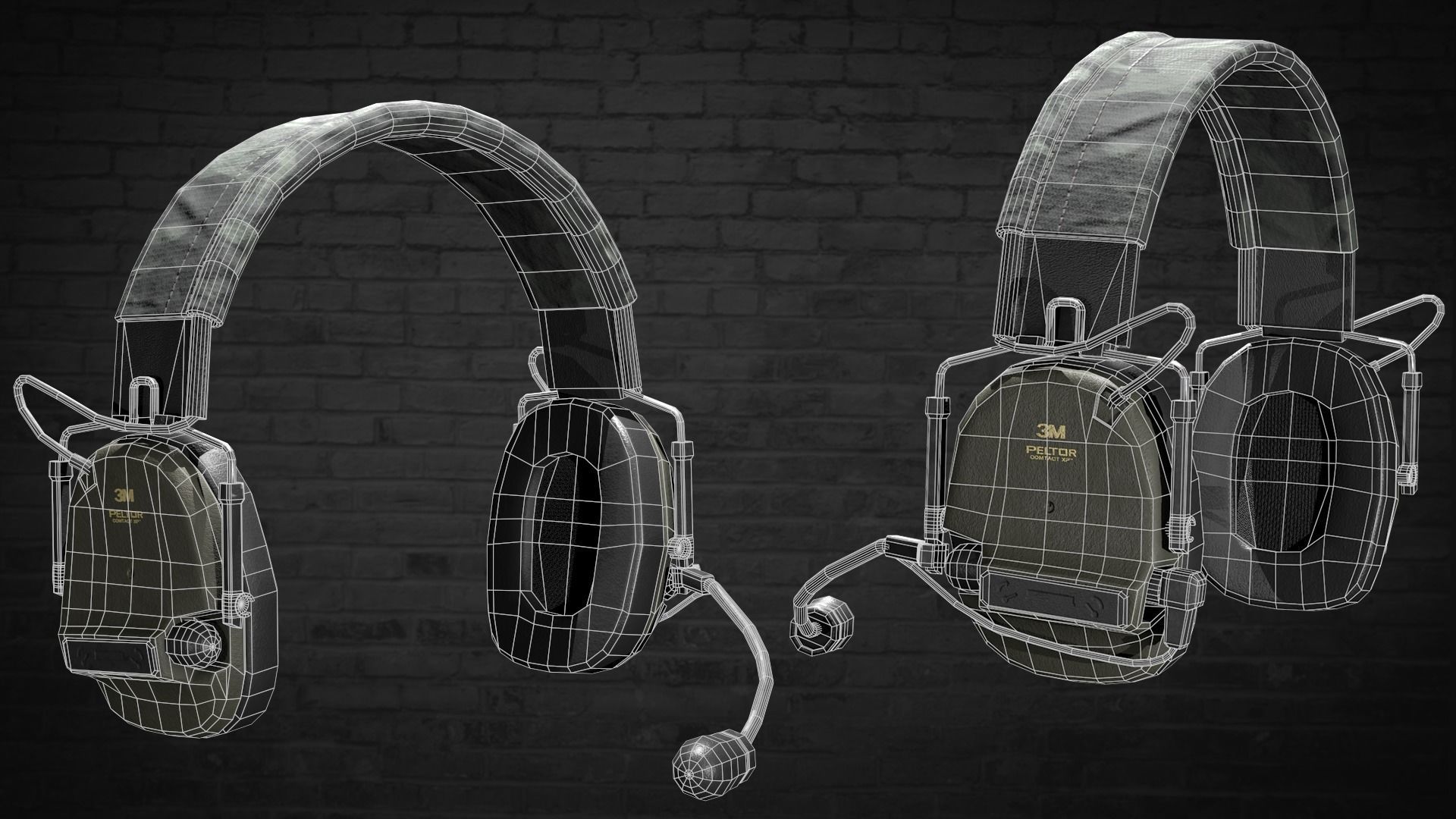 3D model MILITARY Game Ready Kiver RSP Russian Helmet VR / AR / low ...