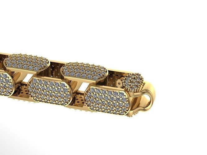 gold chain just STL 3D model | CGTrader