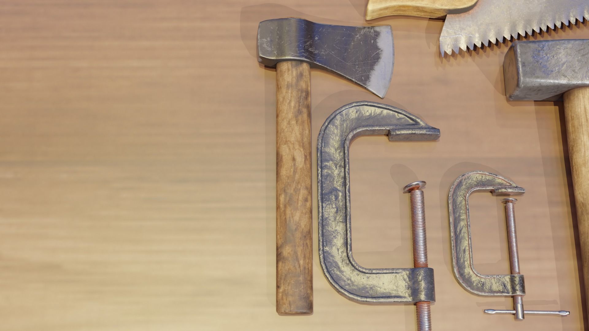 3D model Carpentry Tools VR / AR / low-poly | CGTrader