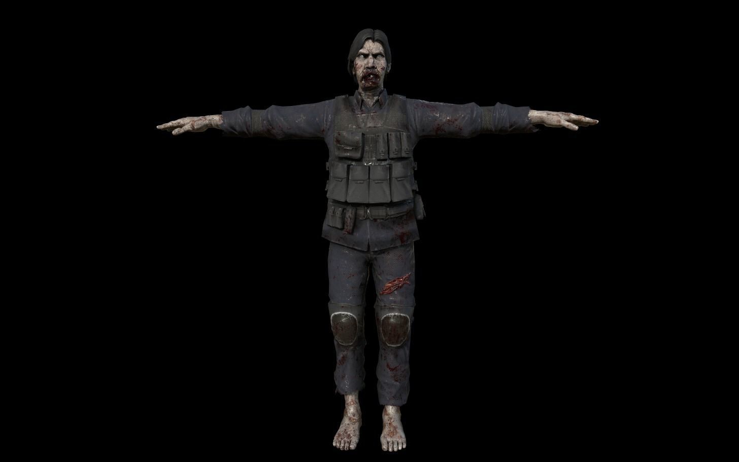 3D model AAA Zombies Pack VR / AR / low-poly | CGTrader
