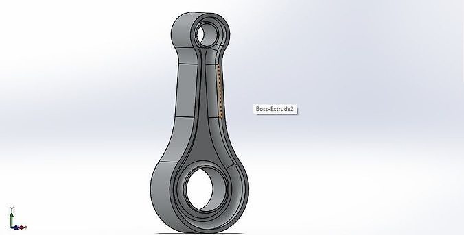 CONNECTING ROD SOLIDWORKS 3D MODELING 3D model | CGTrader