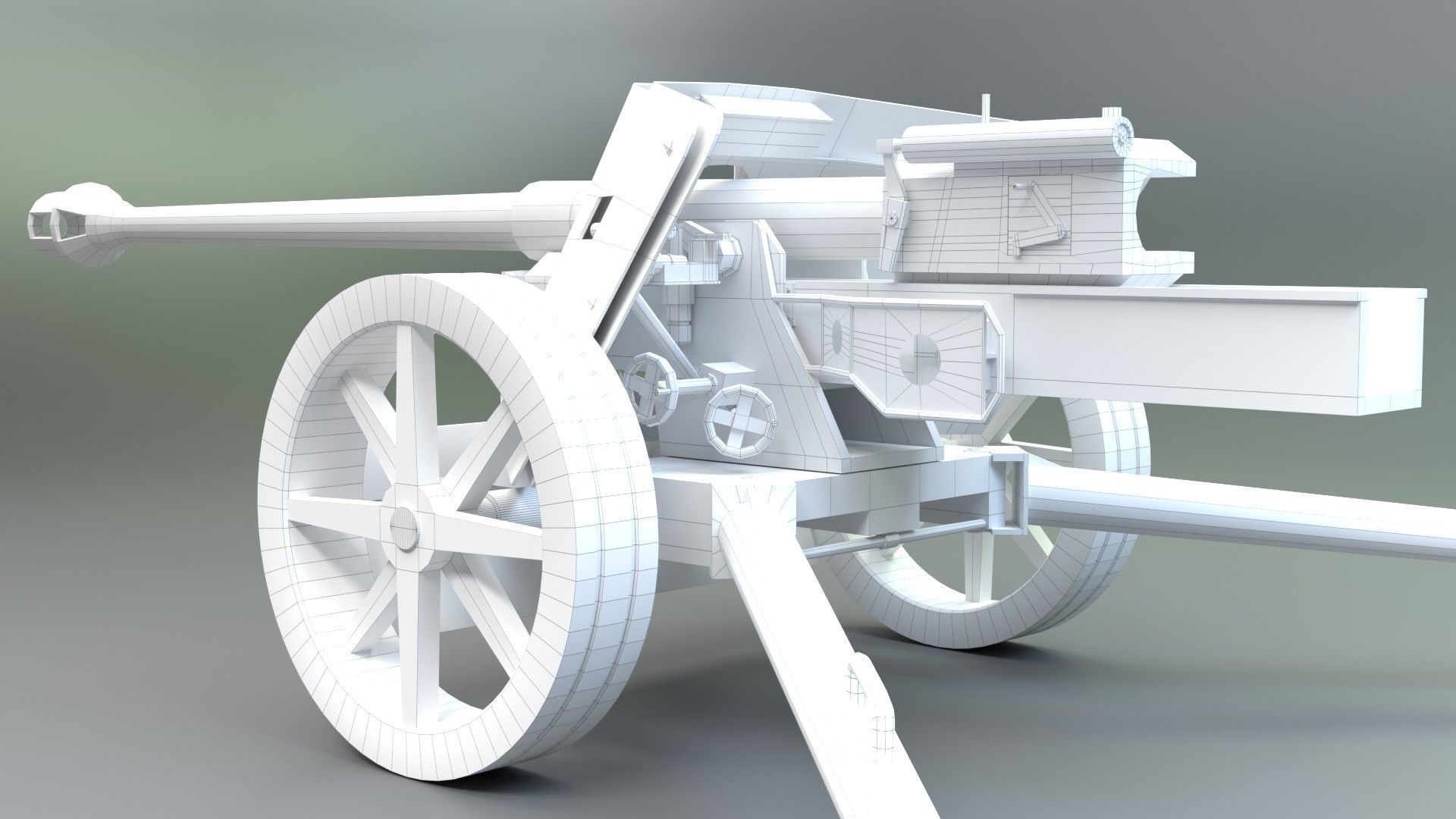 3D model Pak 40 Anti-Tank Gun VR / AR / low-poly | CGTrader