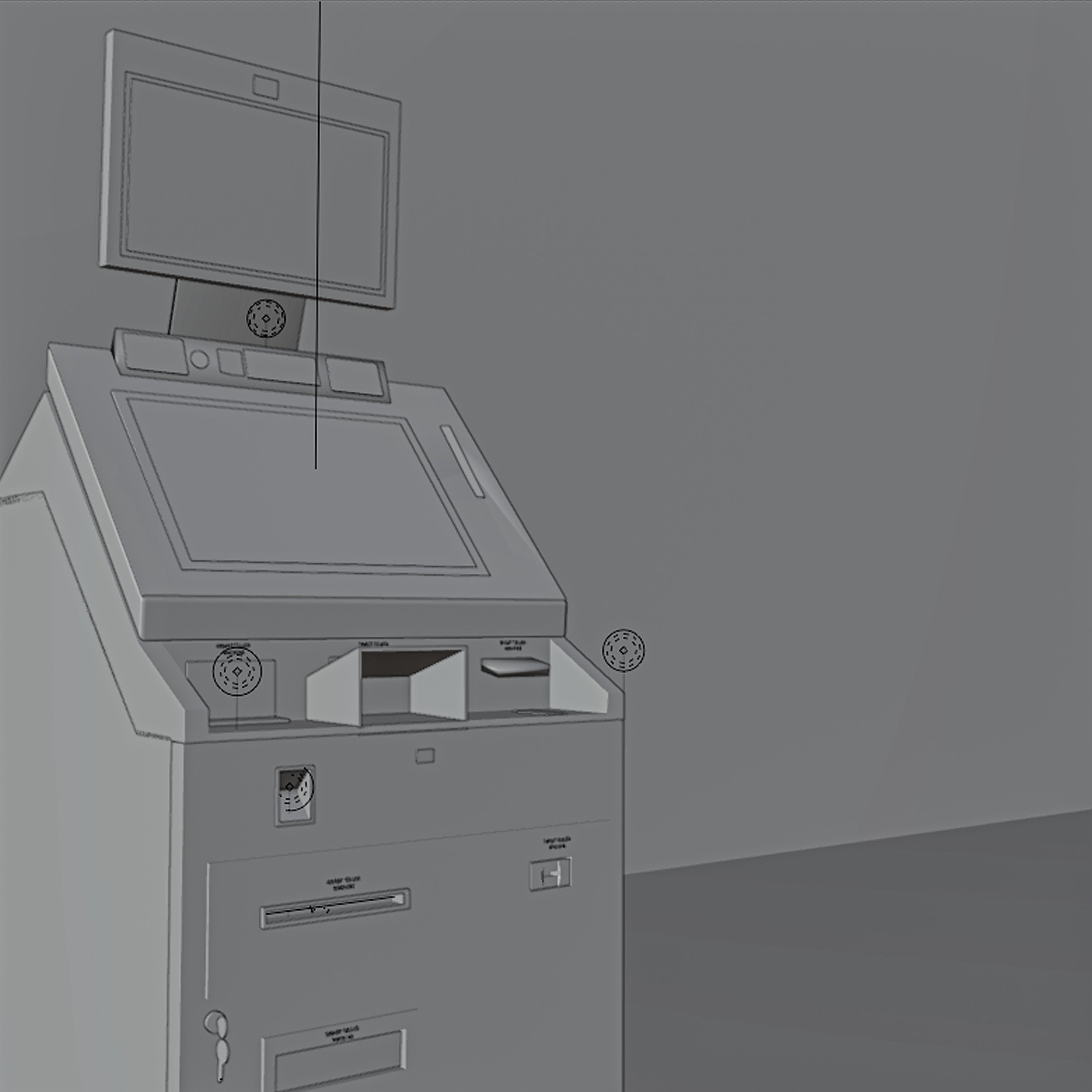 Smart Teller Machine free 3D model | CGTrader