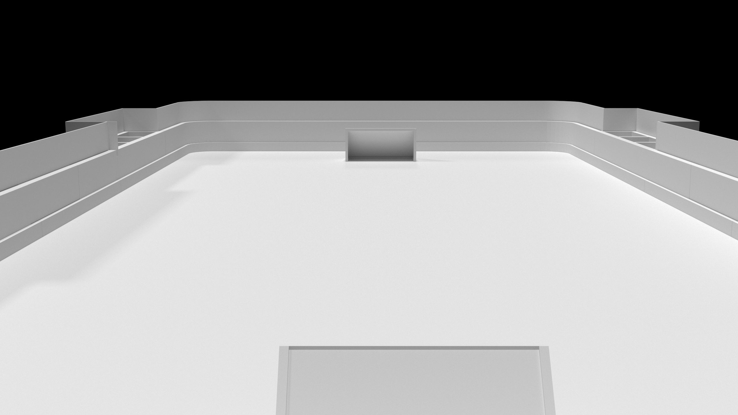 Ice hockey rink 3D model 3D printable | CGTrader