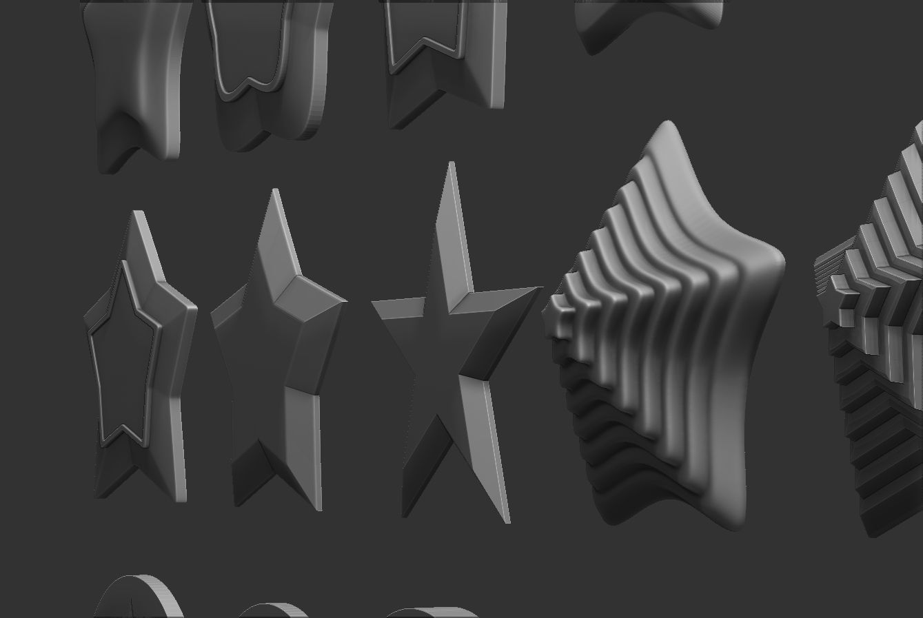 Stars Set 3D model 3D printable | CGTrader