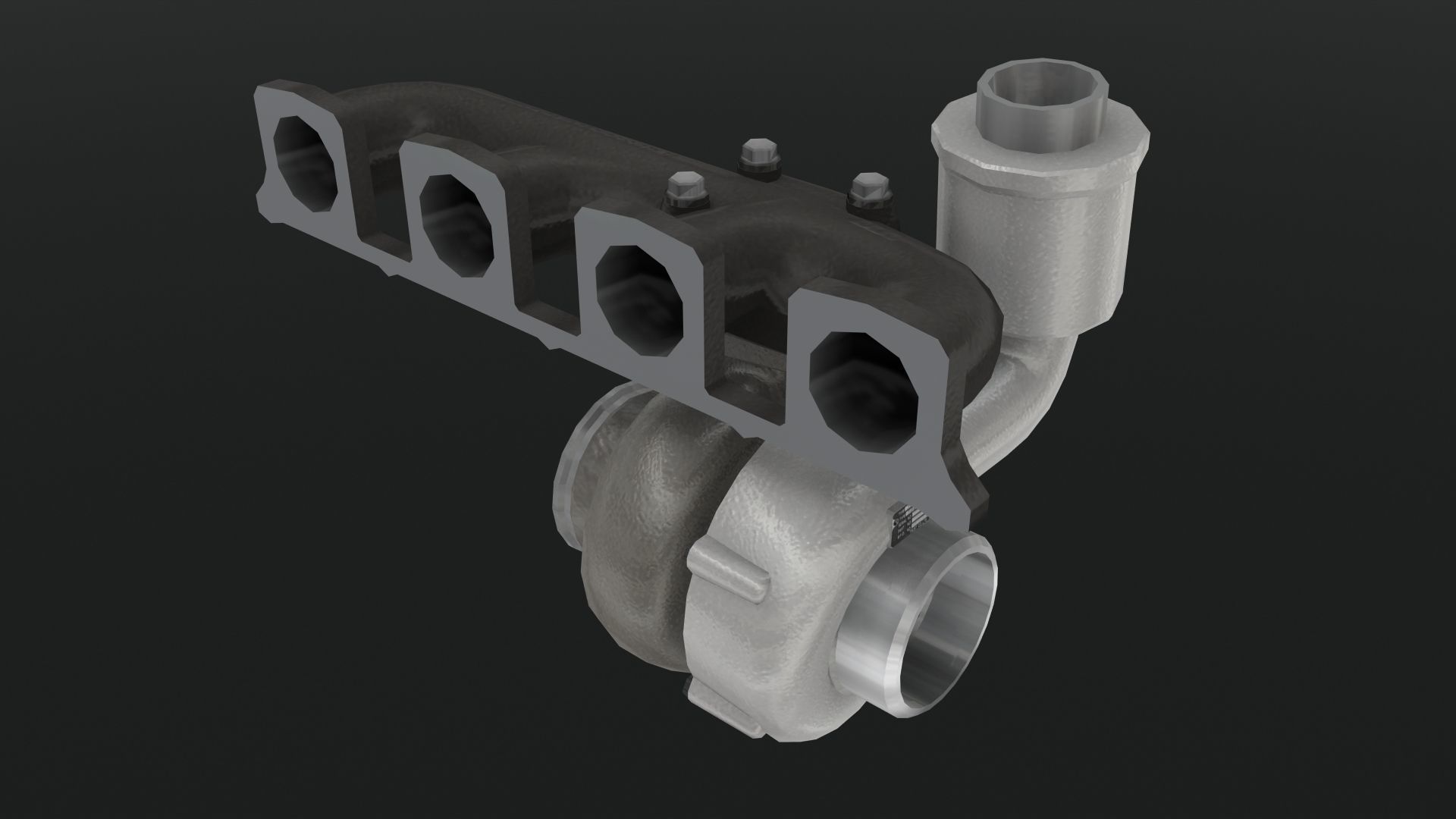 3D model Volkswagen EA113 AWP 20v Turbo engine VR / AR / low-poly ...