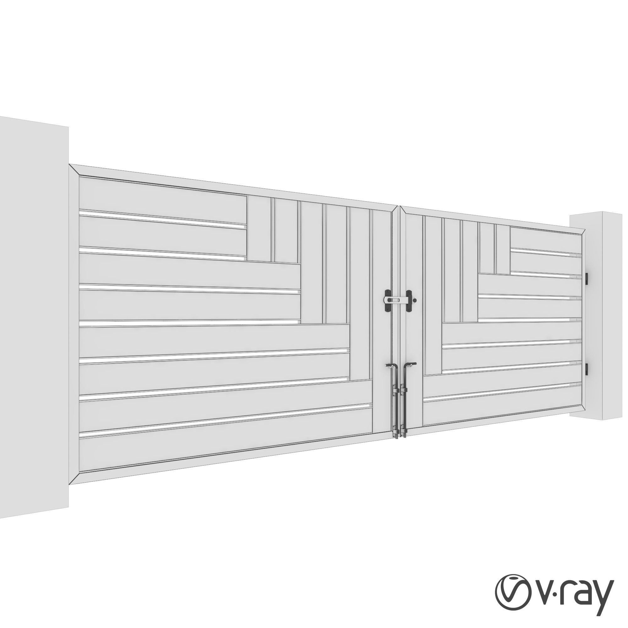 MODERN MS MAIN GATE 3D model | CGTrader