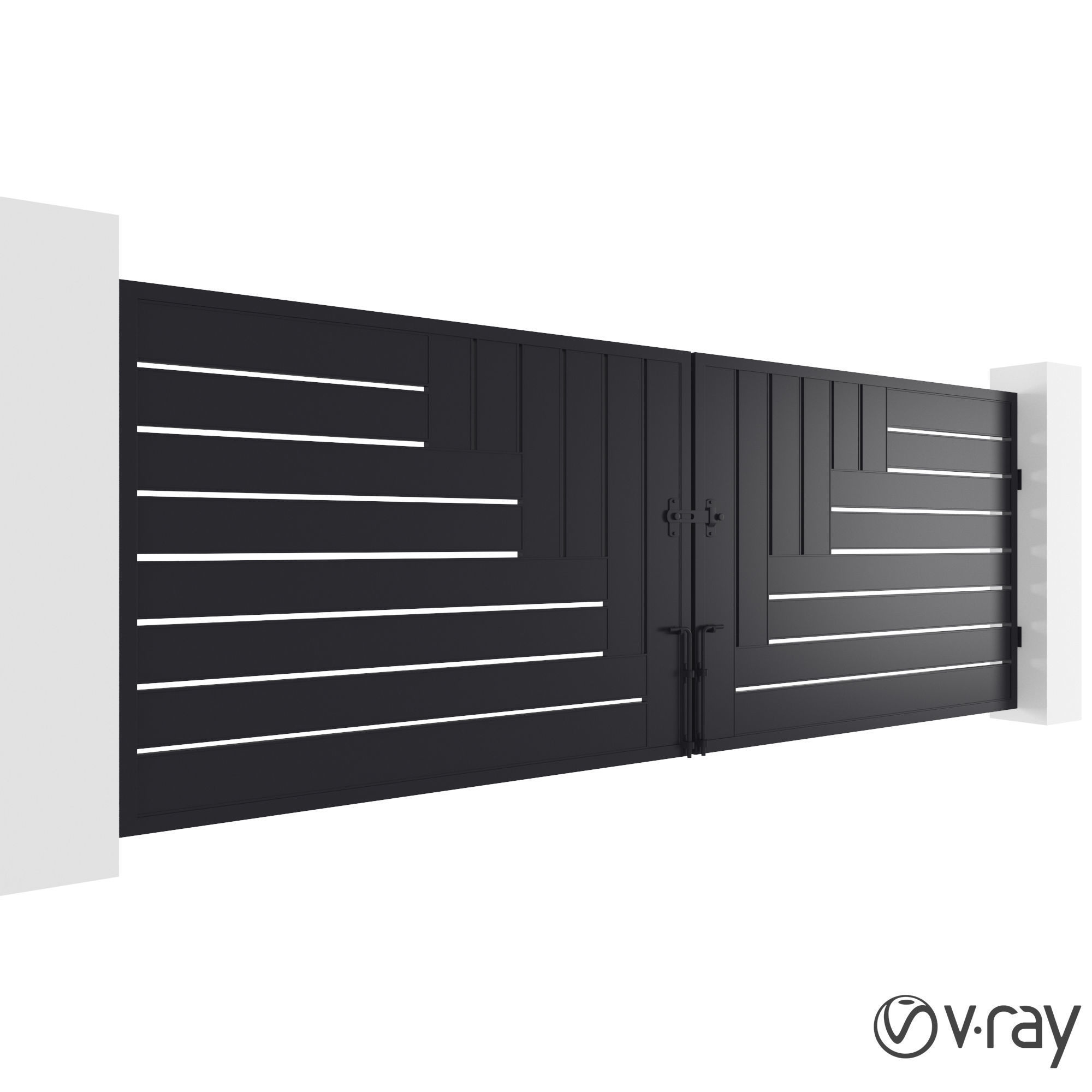 MODERN MS MAIN GATE 3D model | CGTrader