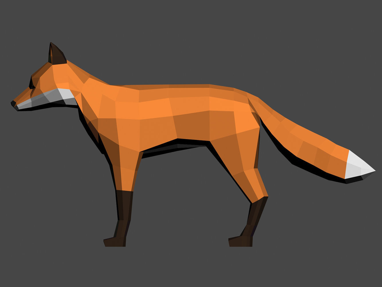 3D model Lowpoly fox VR / AR / low-poly | CGTrader