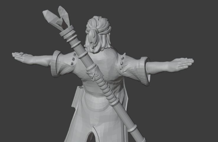 3D model Low Poly Fantasy Wizard - Rigged VR / AR / low-poly | CGTrader