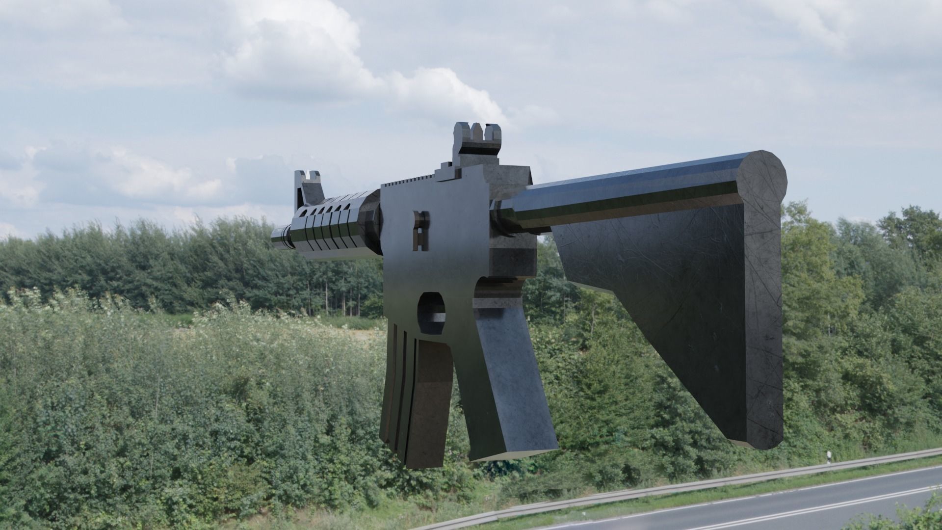 M4 A4 assualt weapon lowpoly free VR / AR / low-poly 3D model | CGTrader