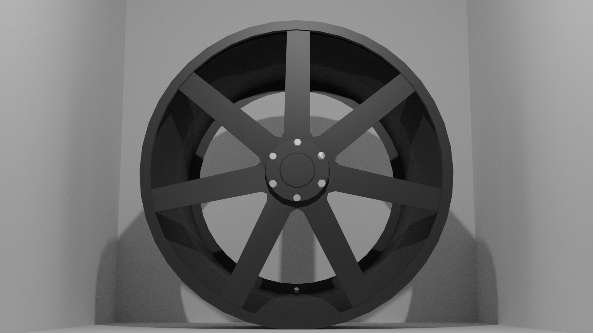 3D model 7 Spoke Wheel VR / AR / low-poly | CGTrader