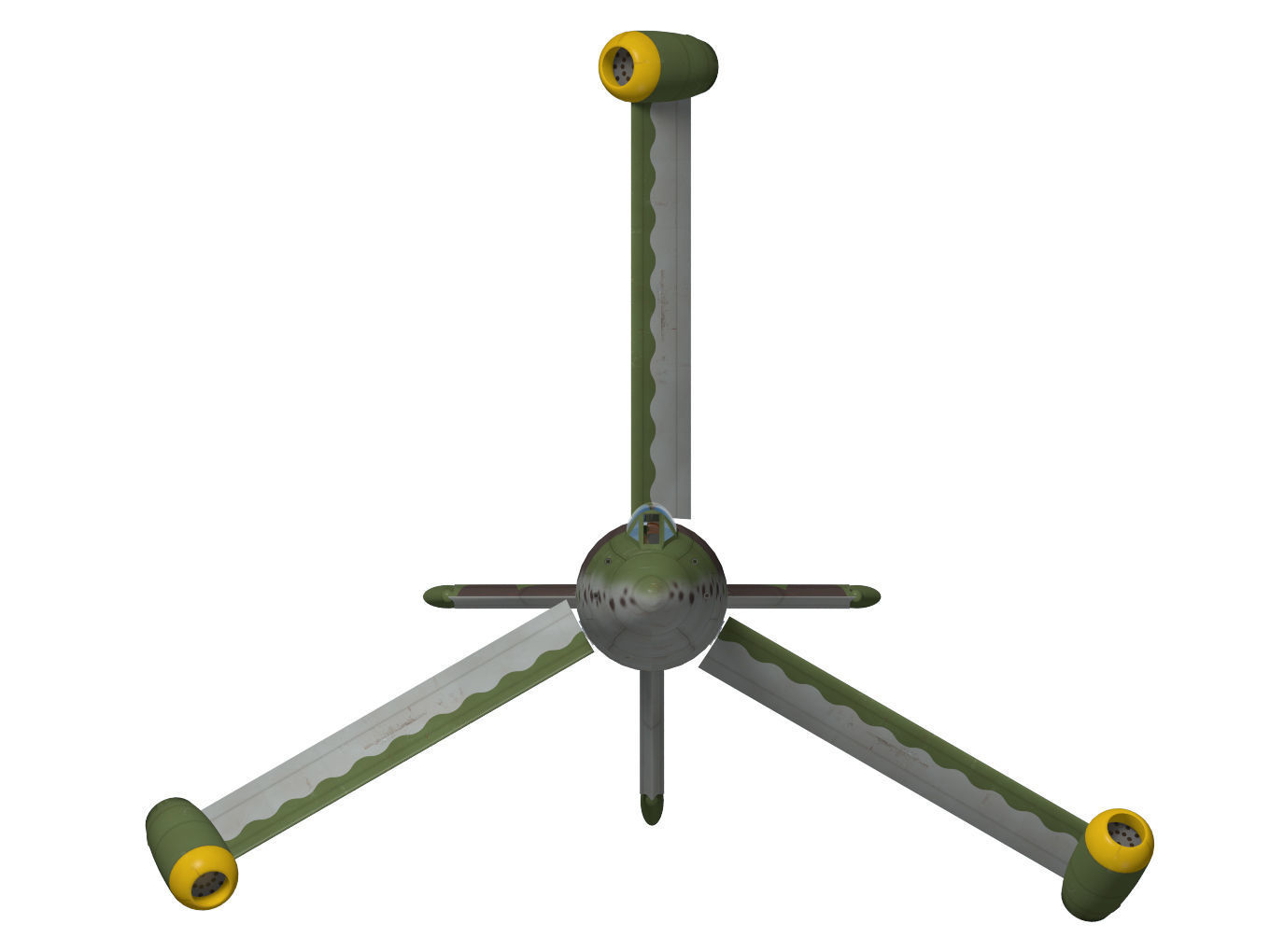 Focke Wulf Triebflugel 3D model | CGTrader