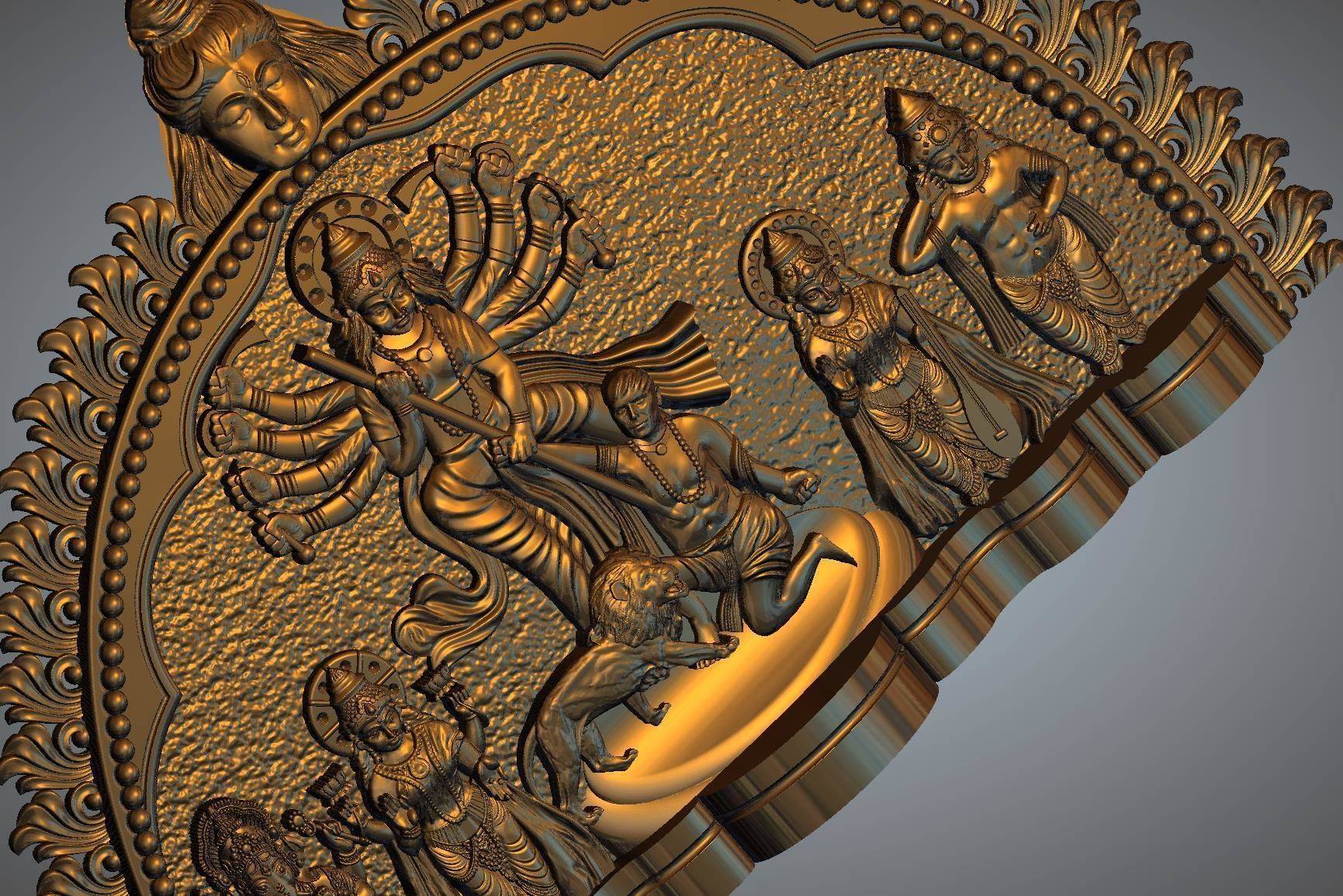 DURGA MAA HINDU GOD 3D model 3D printable | CGTrader