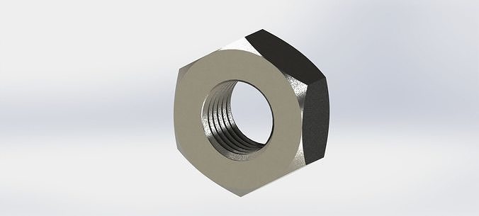 nut design 3D model | CGTrader