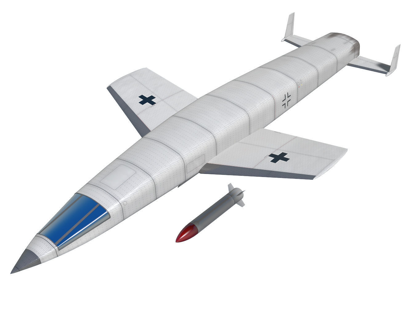 Eugen Sanger Silbervogel 3D model | CGTrader